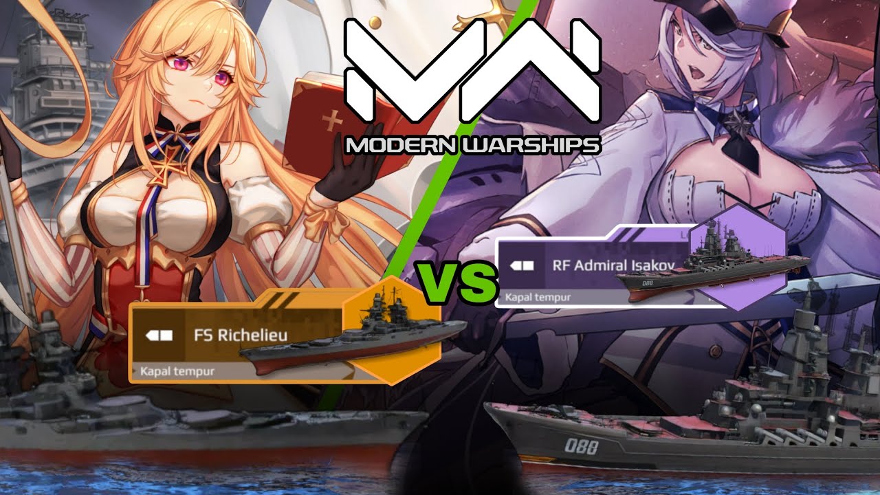 FS RICHELIEU vs RF ADMIRAL ISAKOV All In One DeathMatch | MODERN ...