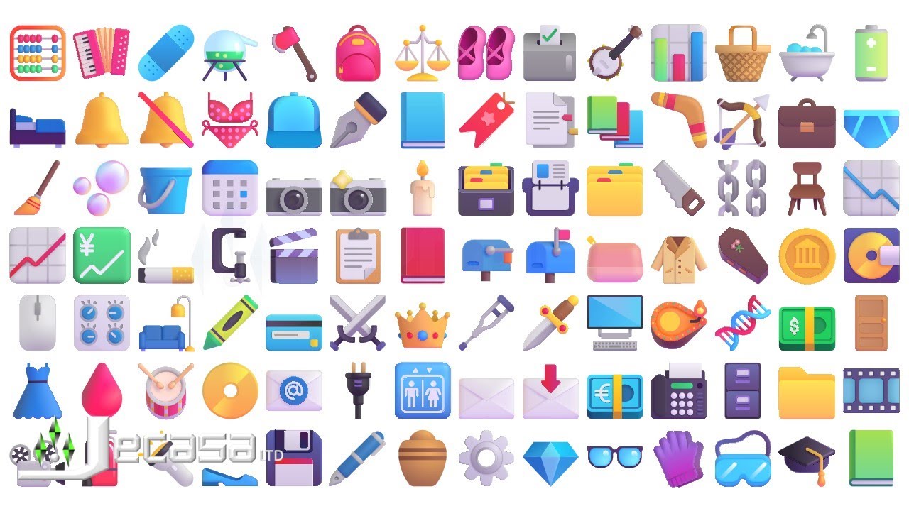 3D Emoji Meanings Part 59 - Objects | Fluent Emojis | English ...