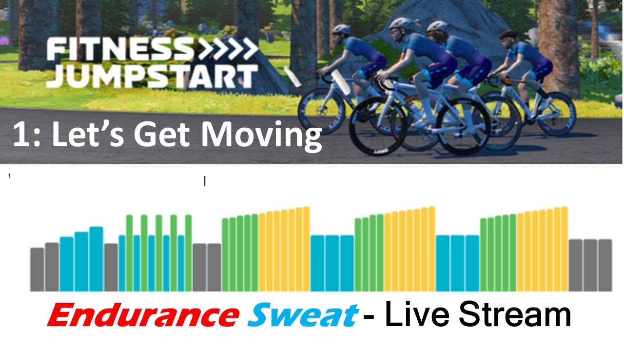 Zwift Fitness Jumpstart Workout #1 Let's Get Moving - YouTube