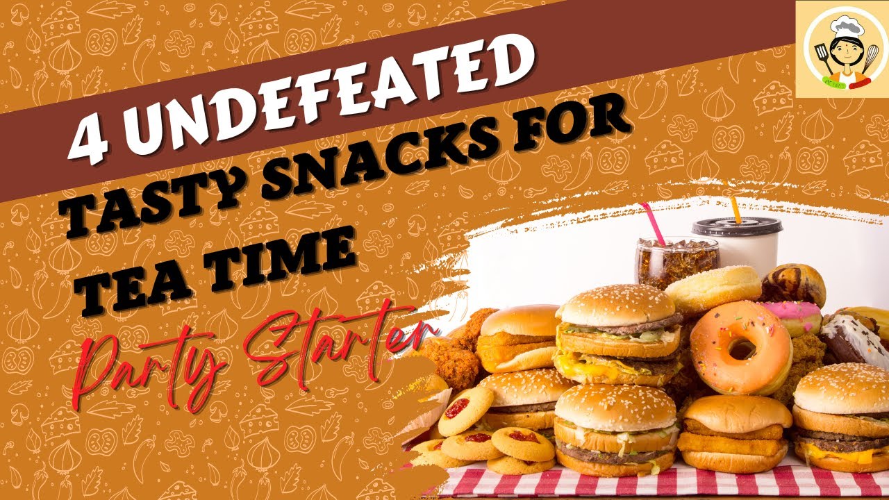4 Crispy Snack Recipes | Tasty Snacks For Tea Time | 4 Best Party ...
