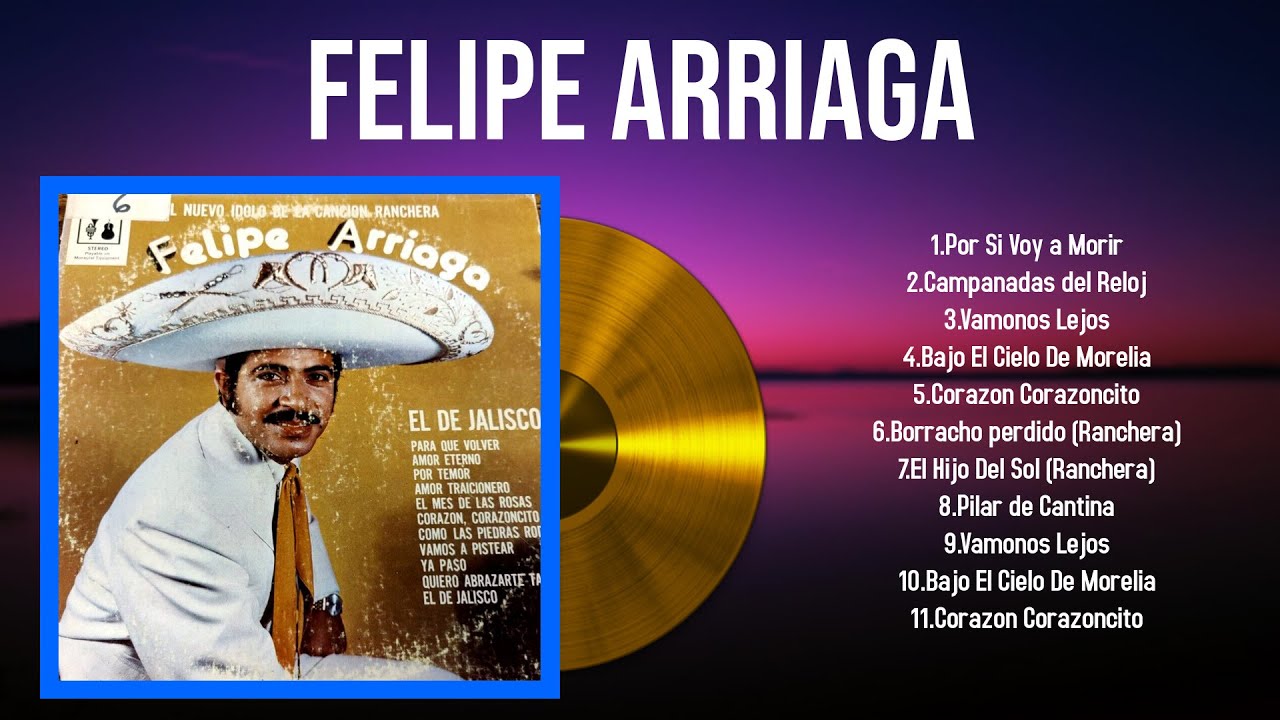 Las mejores canciones del álbum completo de Felipe Arriaga 2024 - YouTube