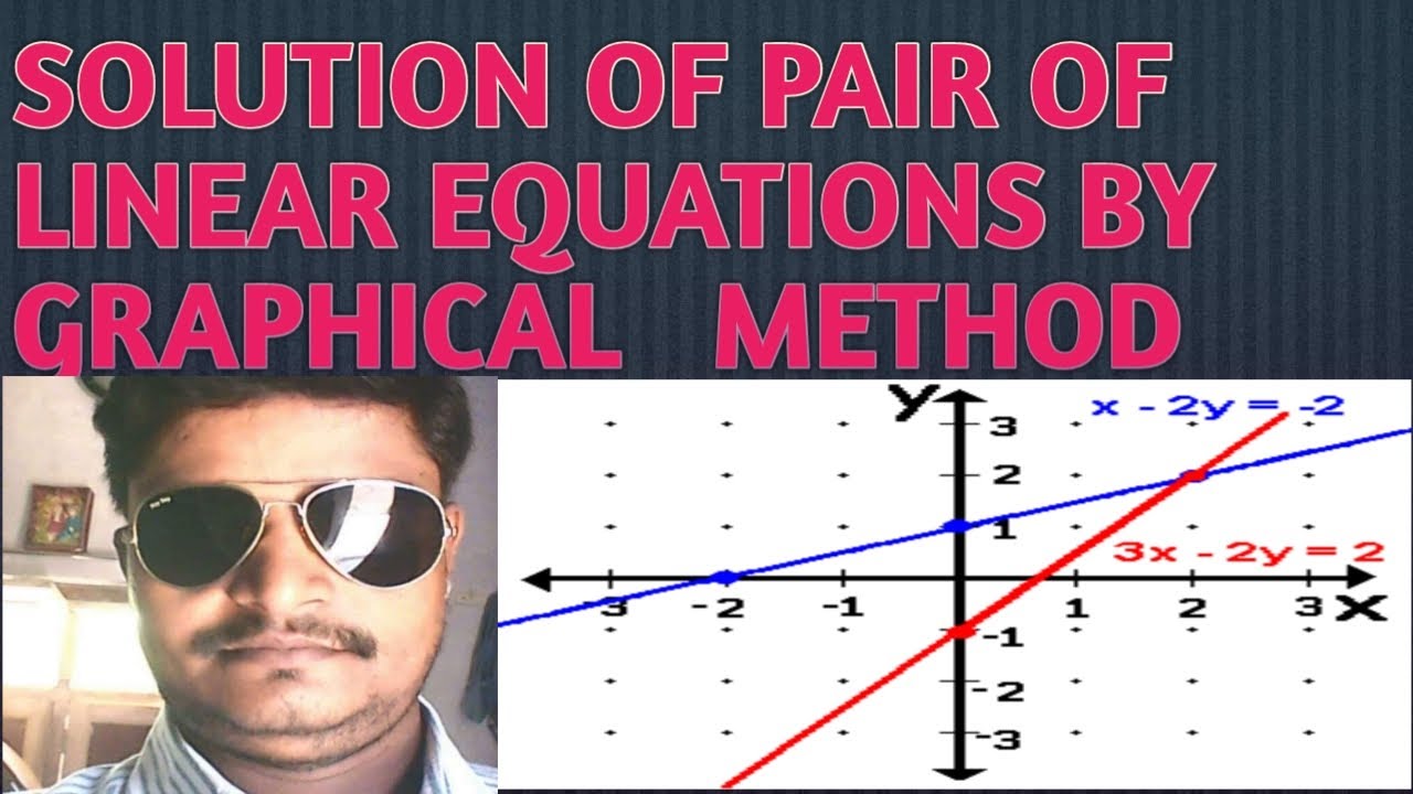Solution of pair of linear equations by graphical method by using ...