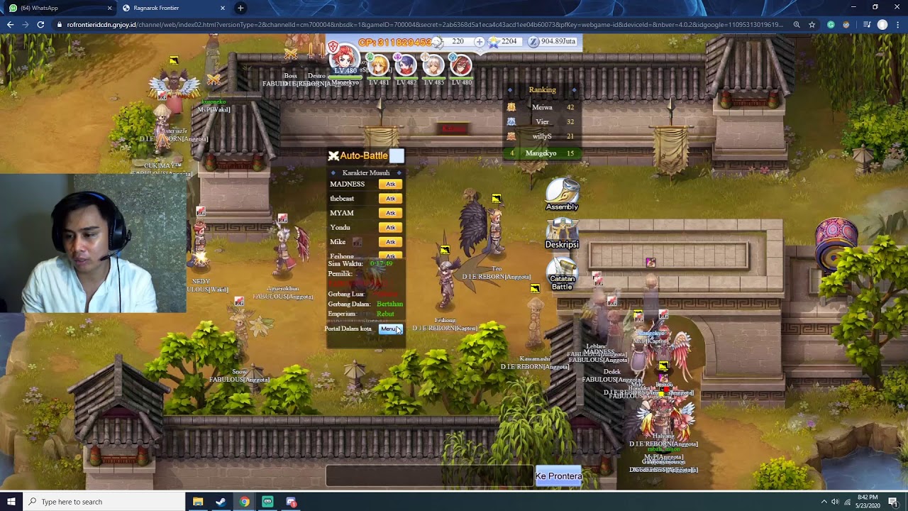 WOE #6 - LORD PRONTERA VS SERVER BARU (MvP Guild) RAGNAROK FRONTIER ...