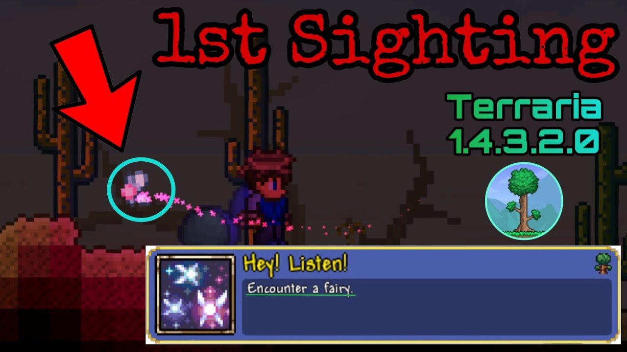 My first fairy Encounter | Terraria 1.4.3.2.0 - Update #9 - YouTube