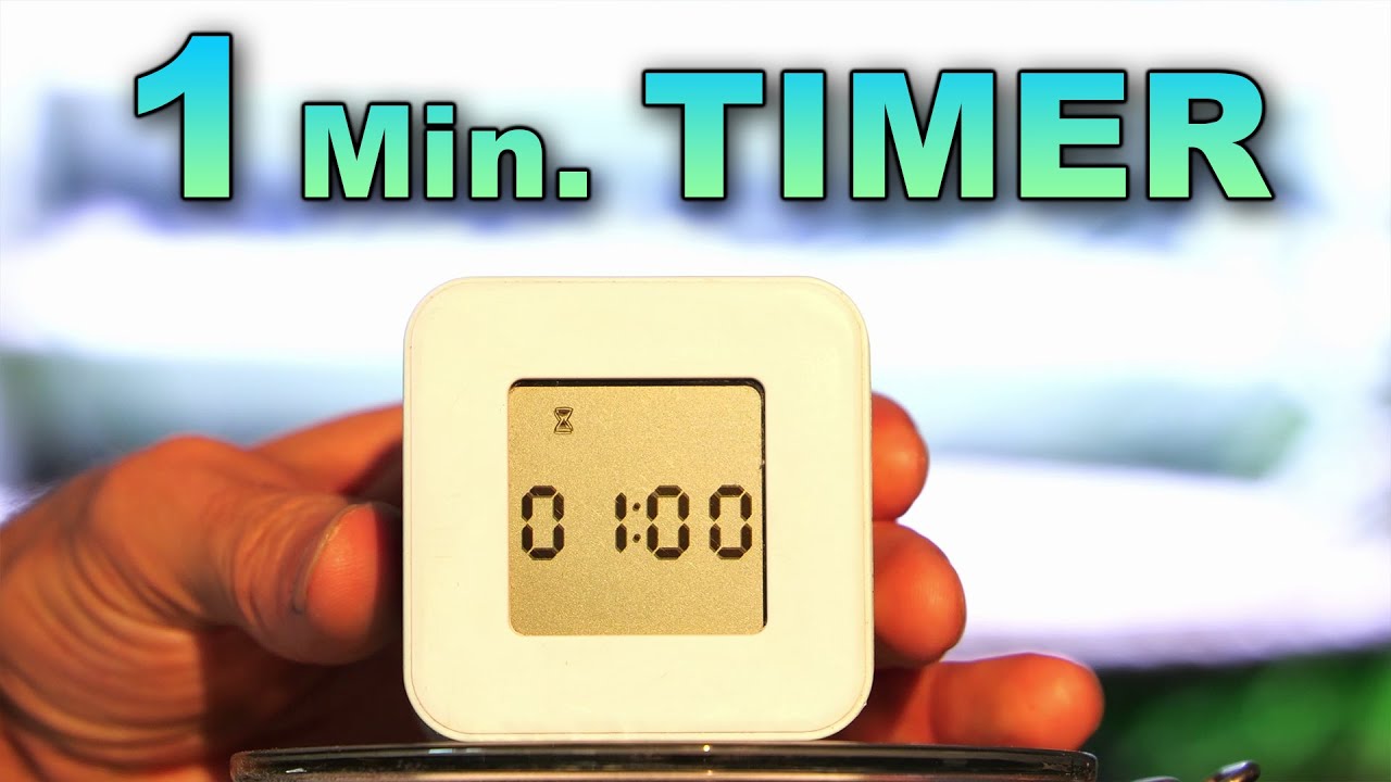 60 Seconds Timer | ⏰ Beeping Alarm | No Music | Study Aid Focus ...