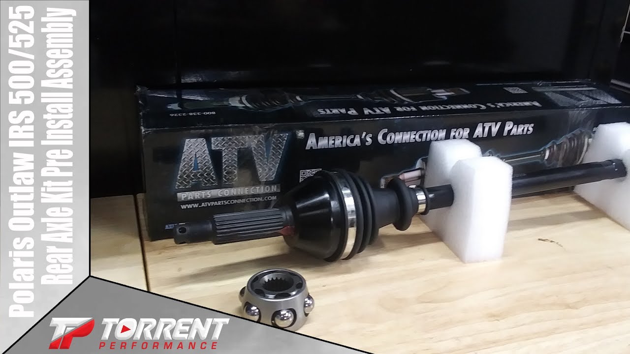 Polaris Outlaw 500/525 Rear Axle PreAssembly - YouTube