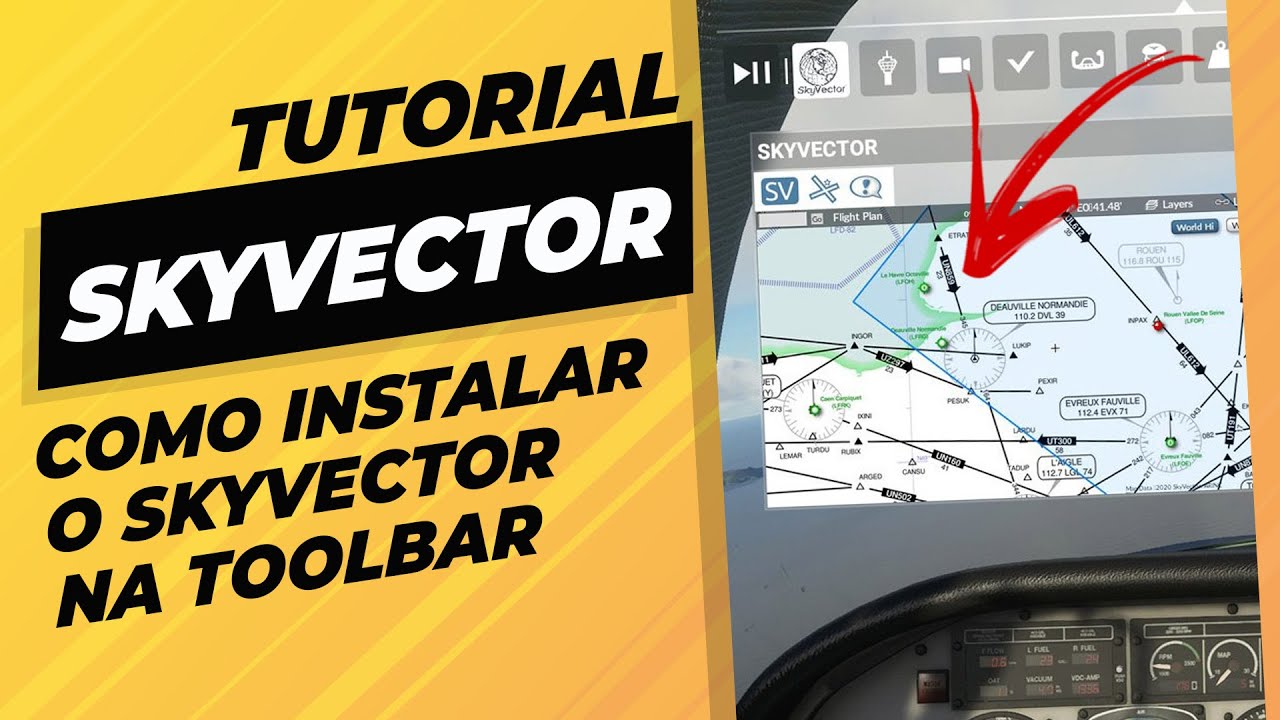 Como ADICIONAR o SKYVECTOR na TOOLBAR do FLIGHT SIMULATOR 2020 - YouTube