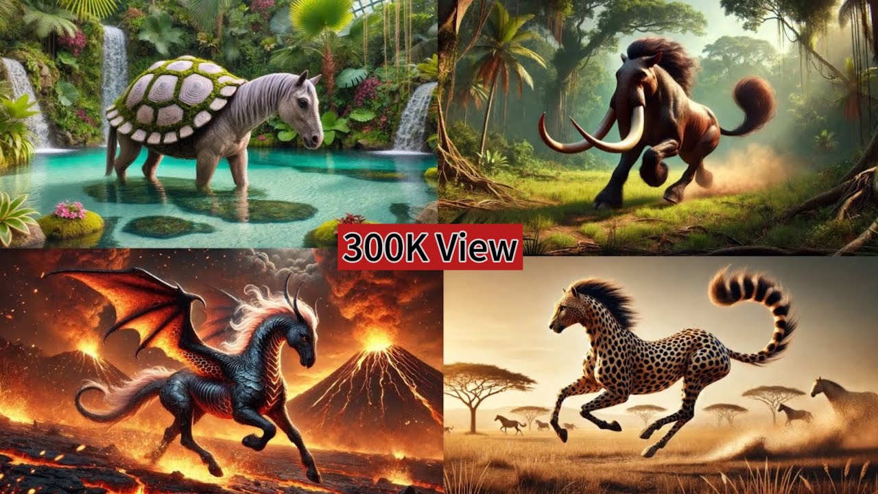 Amazing Wild Animals Fusion | Horse + Animals - YouTube