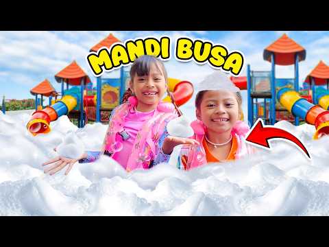 ALUNA DAN AMANDA MANDI BUSA DI KOLAM RENANG!!