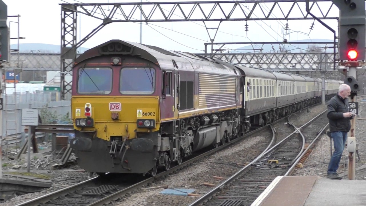 The Waste Train with DBC class 66s at Guide Bridge 11/03/17 - YouTube
