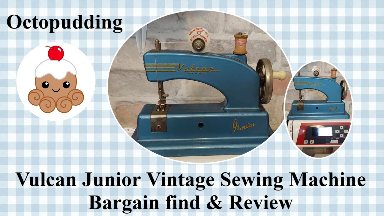 Vintage Vulcan Junior Toy Sewing machine Bargain Find & Review - YouTube