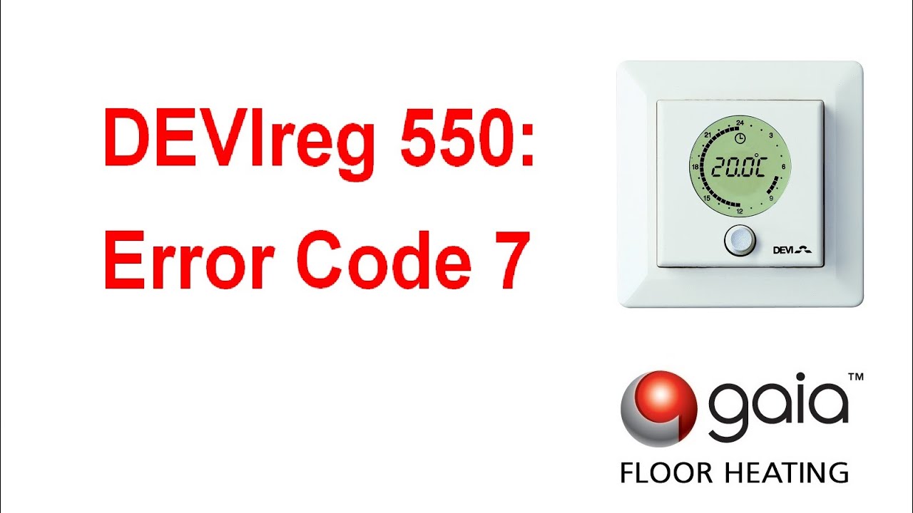 DEVIreg 550 Error Code 7 YouTube