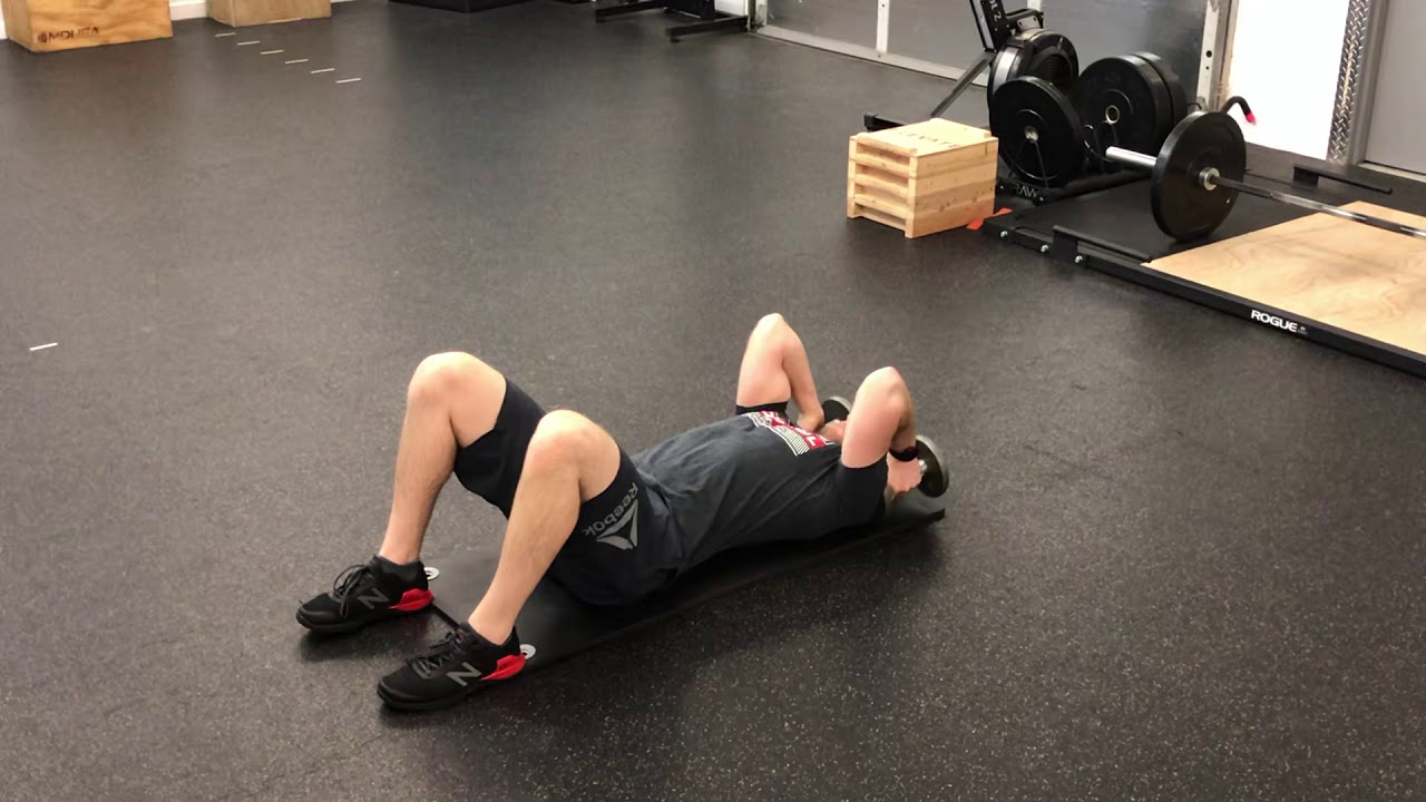 DB Tricep Roll Backs - YouTube