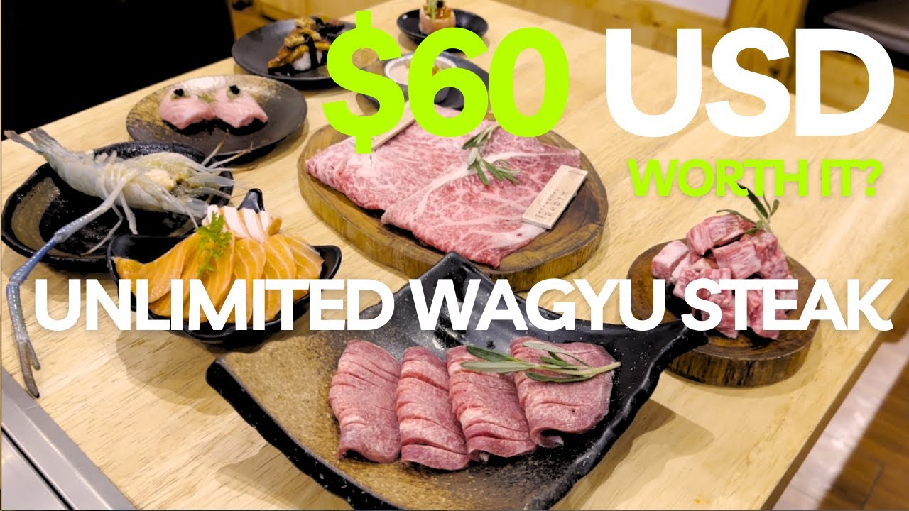 $60 High Quality UNLIMITED JAPANESE WAGYU STEAK & SEAFOOD GRILL ...