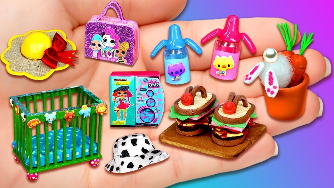 25+ DIY MINIATURE IDEAS FOR DOLLHOUSE BARBIE - YouTube
