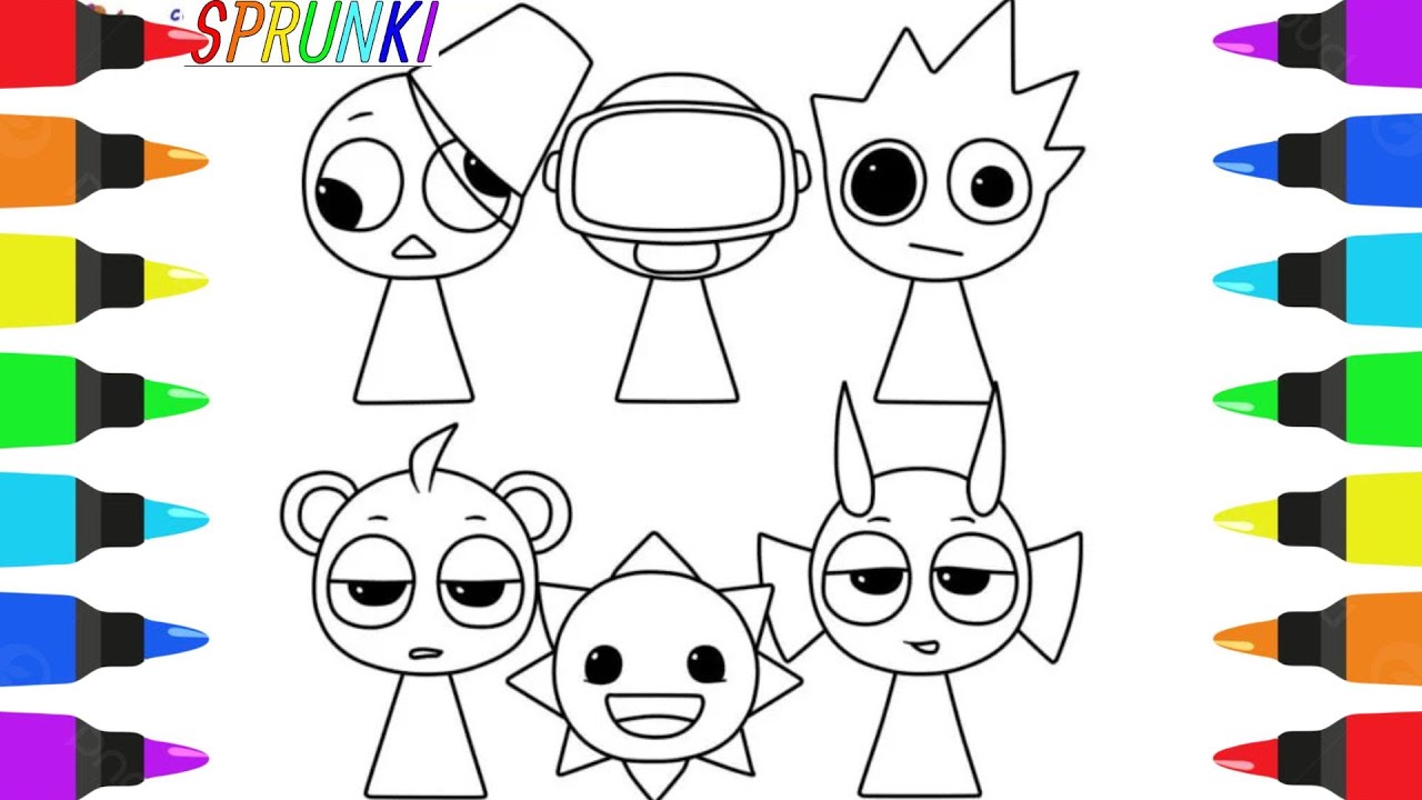 Incredibox Sprunki Big New Coloring Pages : How to Color All Original ...