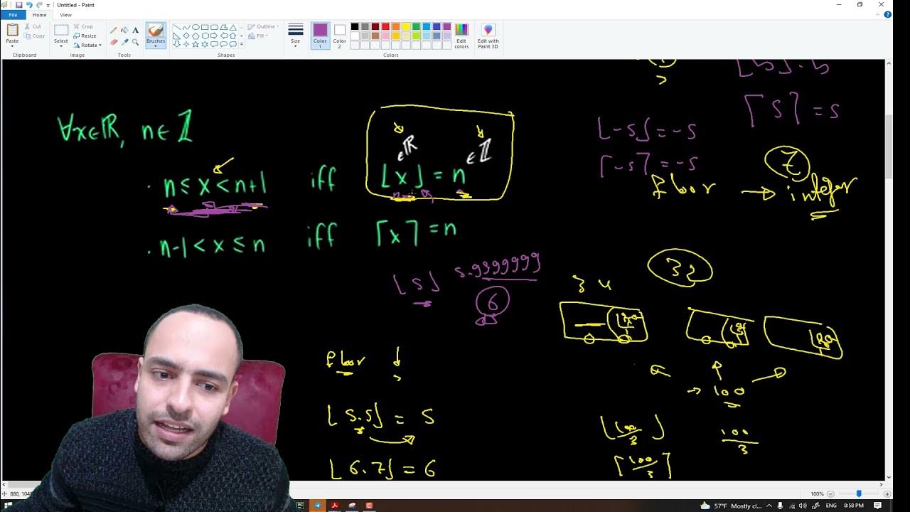 #33 Floor and Ceil Functions | discrete Mathematic | رياضيات - YouTube