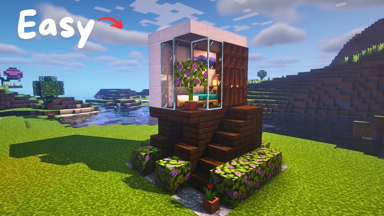 Minecraft small house Tutorial {Easy} #2 - YouTube