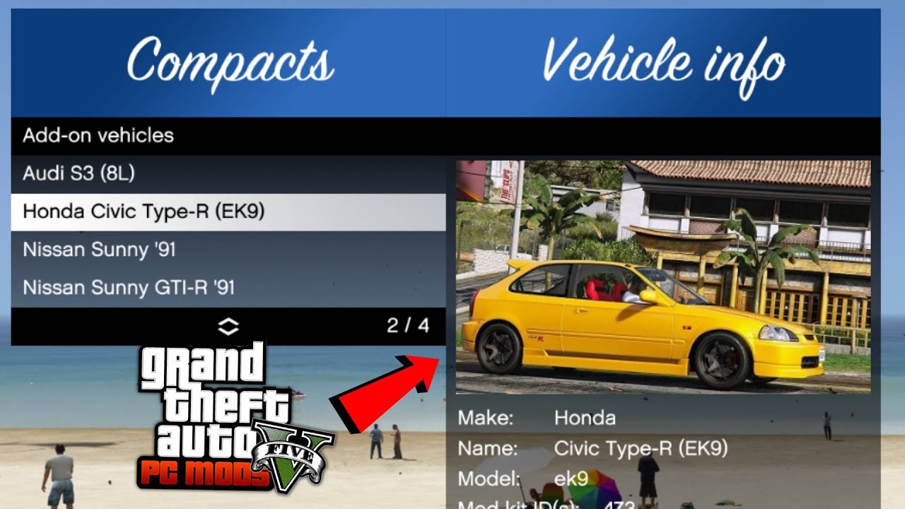 How to Install Add-On Vehicle Spawner (V1.5.4) in (2024) GTA5 MODS - YouTube