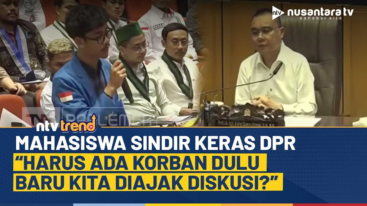 Mahasiswa Geram! DPR Baru Buka Diskusi Setelah Banyak Korban Dalam Aksi ...