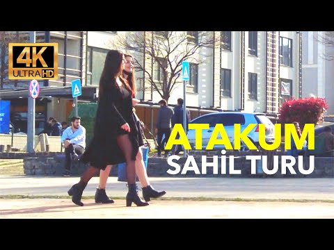 SAMSUN Atakum Sahil Turu 4K | Kurupelit Yat Limanı | TURKEY Seaside Walking Tour