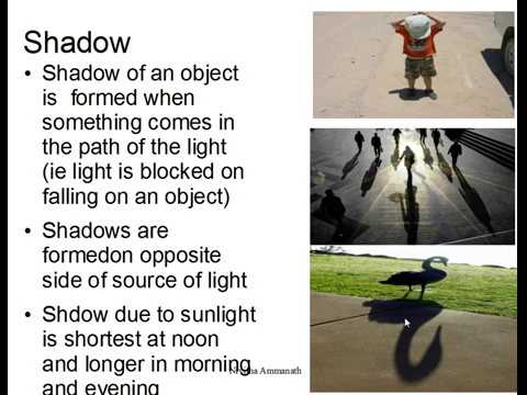 light and shadow Class 3 Cbse Science - YouTube