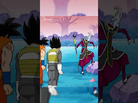 Whis steps in poop 😅 #youtubeshorts #dragonball #whis #goku #vegeta