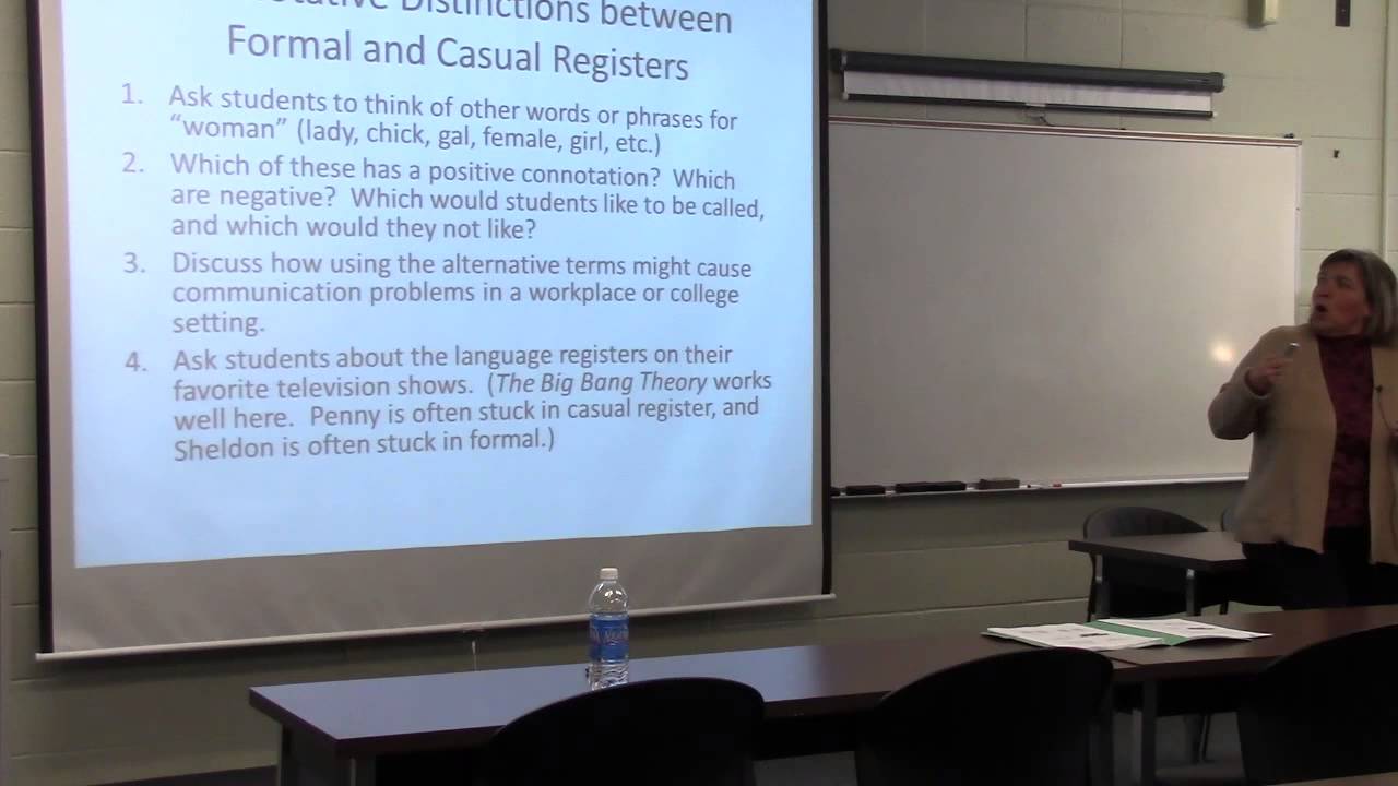 Guiding Under Resourced Students from Casual to Formal Language ...