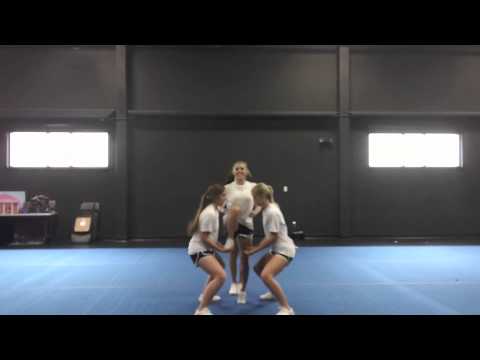 Advanced Cheerleading Stunt Progression: Elevator Prep - YouTube