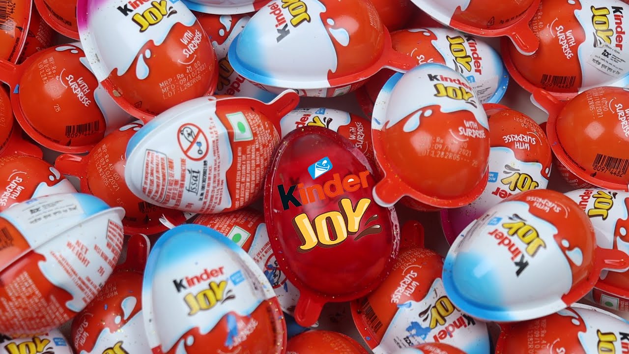 NEW! 500 Color Glitter Kinder Joy | 100 Kinder Surprise Egg Toys ...