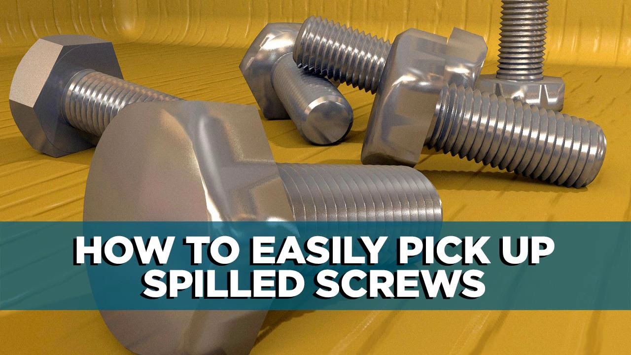 How to Easily Clean Up Spilled Screws on the Floor | Tips - YouTube