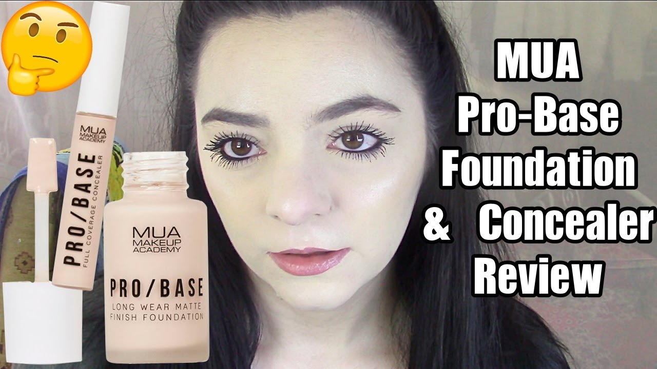 MUA Pro-Base Foundation & Concealer Review (Fair/Pale Skin) - YouTube