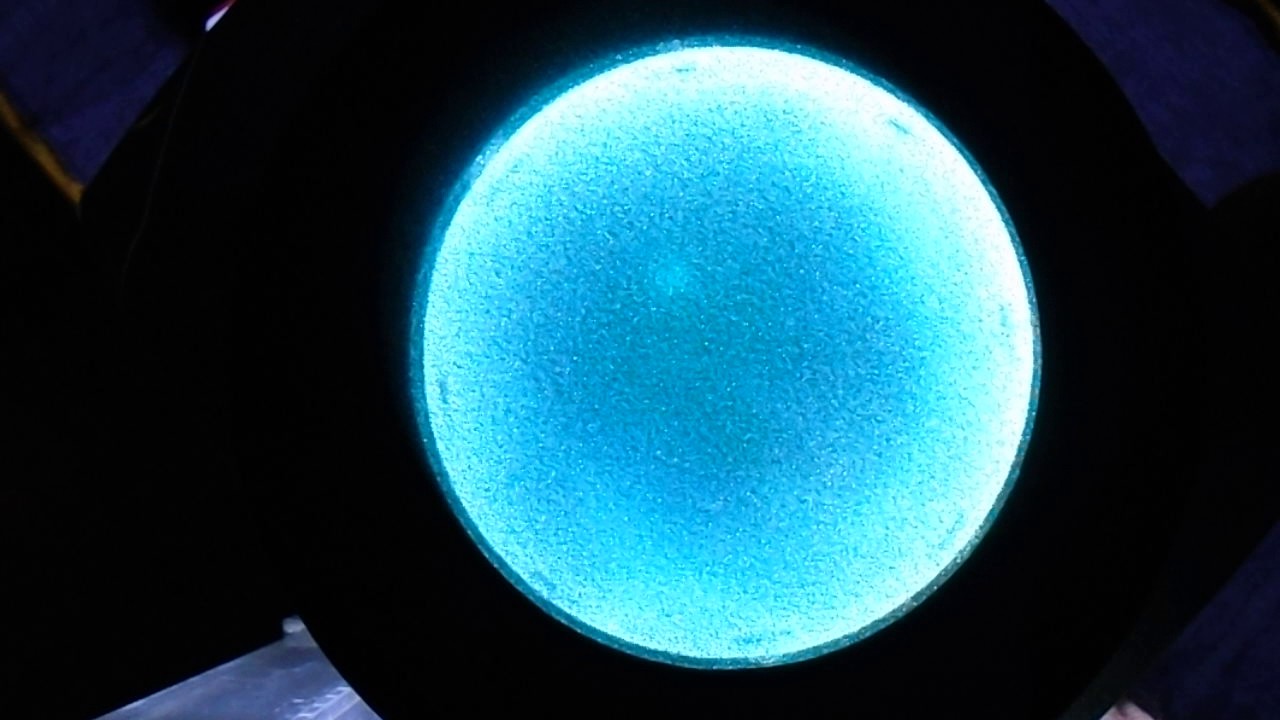 magnetic field viewing film on light box - YouTube