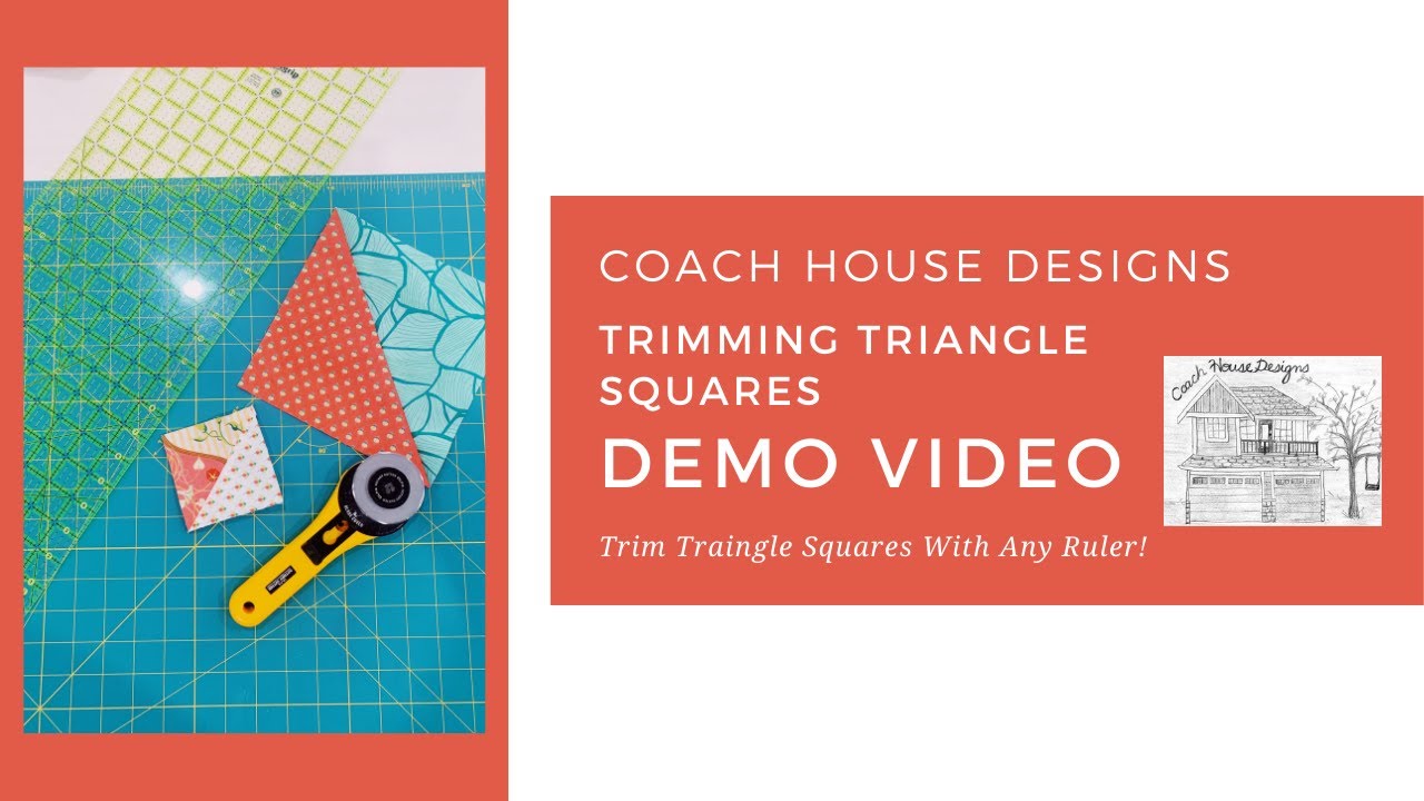 Trimming Triangle Squares - YouTube