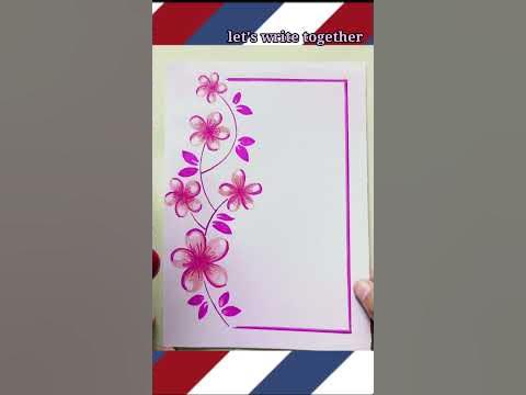 easy BORDER DESIGNS/PROJECT WORK DESIGNS/CORNER AND SIDE BORDER DESIGN ...