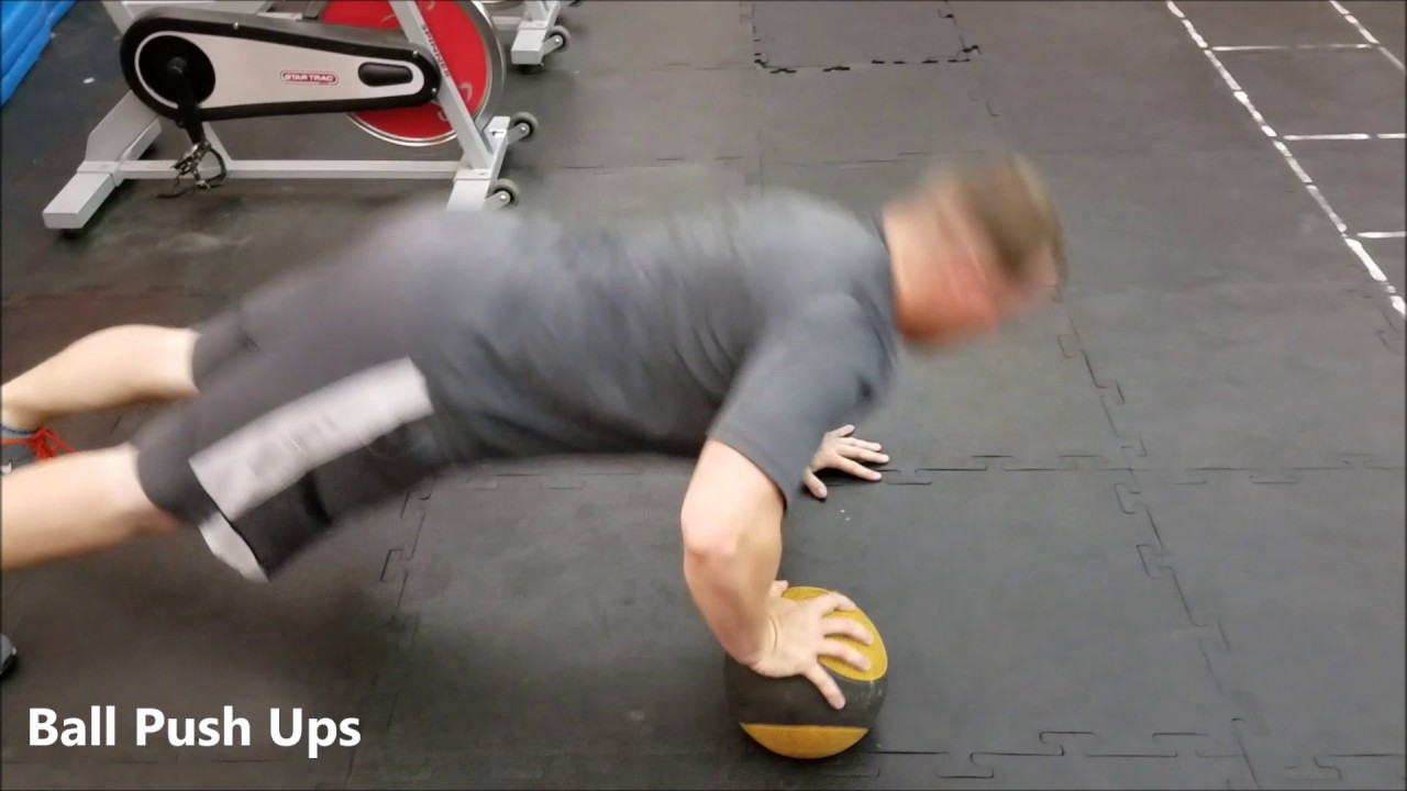 Ball Push Ups - YouTube