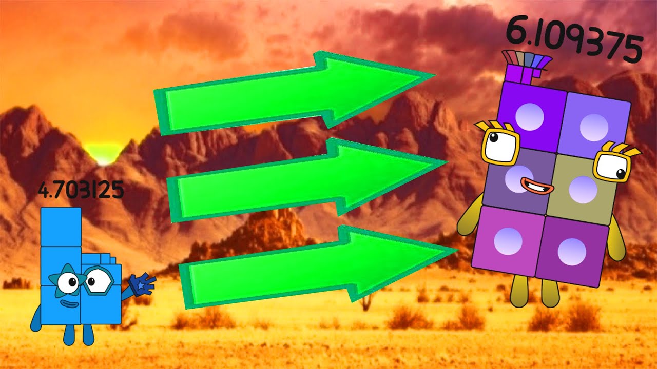 Numberblocks full season Numberblocks Band Sixty Fourths 4.703125 to 6. ...