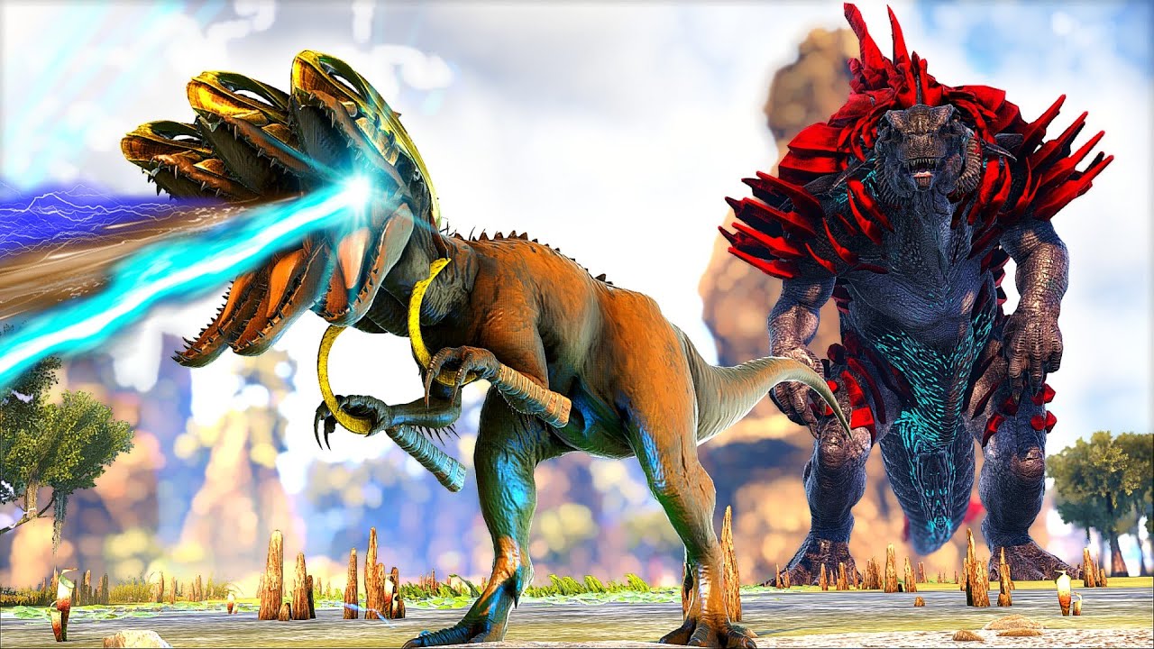 EVOLUÍ E VIREI O MEGA INDORAPTOR DE 3 CABEÇAS! A VINGANÇA DO GODZILLA ...