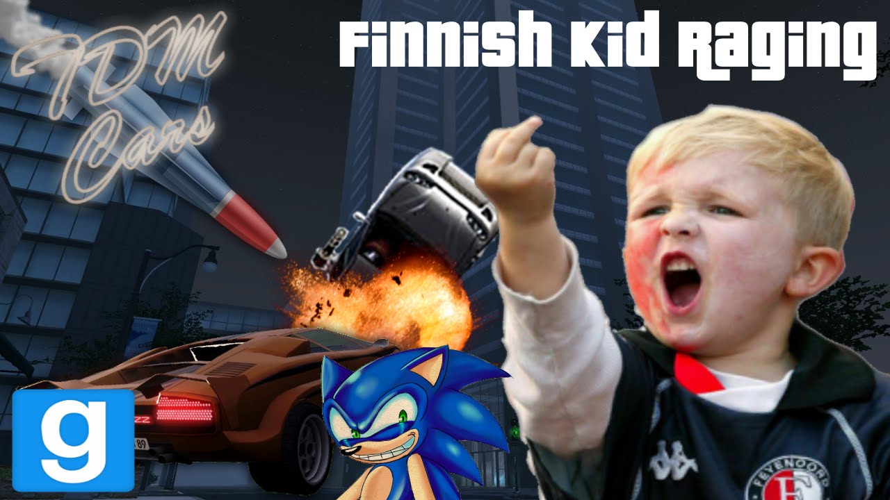 GMod | Kid Raging in TDMCars Server - YouTube