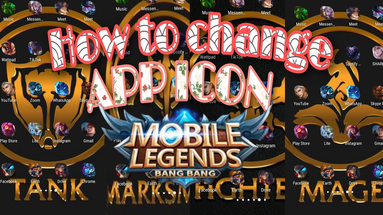 Mobile Legends Characters | How to Change App Icon on Android Phone ...