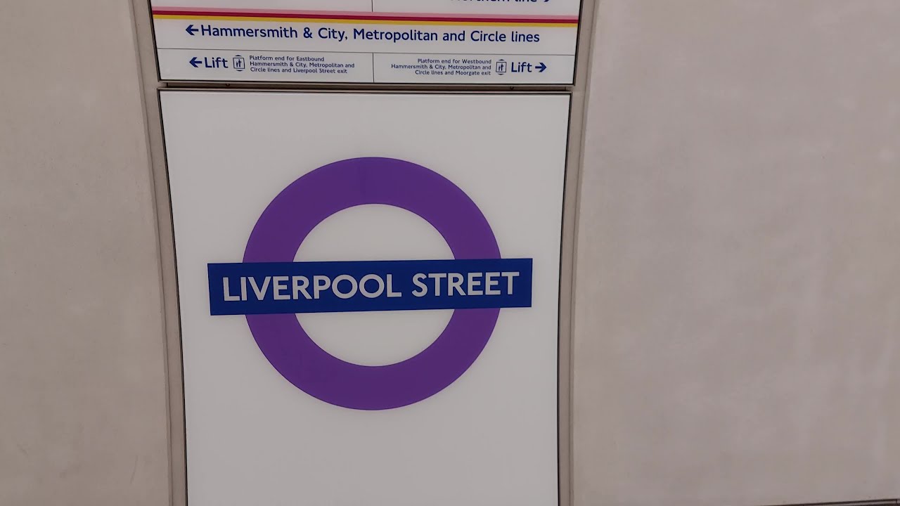 Liverpool Street - Liverpool Street (Elizabeth Line) Via Moorgate - YouTube
