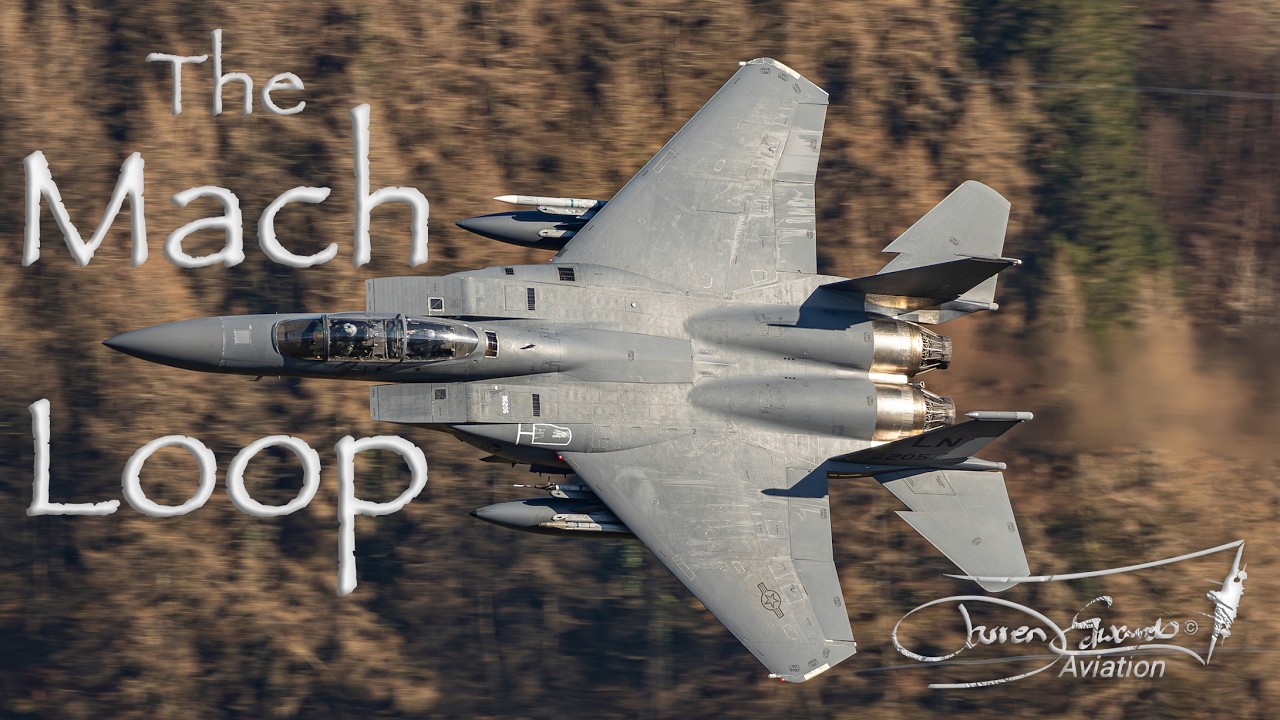 F-15 & F-35 Jets Rip Through the Mach Loop! - YouTube