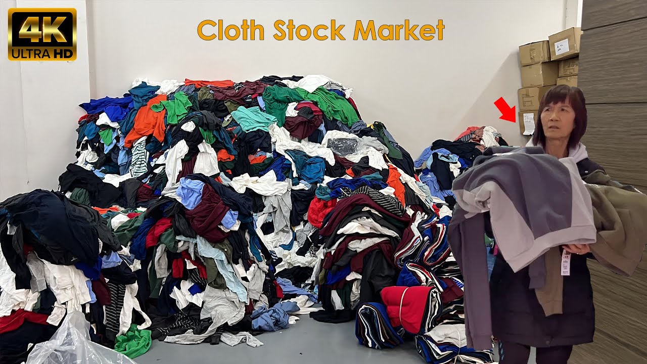 Clothes Stock Market in China ( Everting get under 1$ ) 4K HDR | Faizee ...