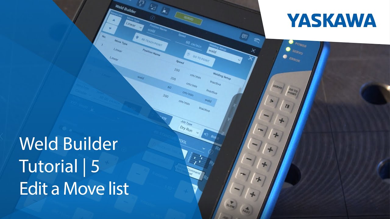 Weld Builder Tutorial 5: Edit a move list - YouTube