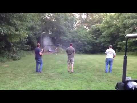 shooting-AK47, AR15, SKS (80 rounds on a tv)