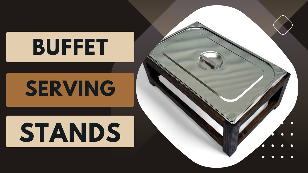 Rustic Wooden Chafing Dish Stand – Elevate Your Buffet Setup for ...