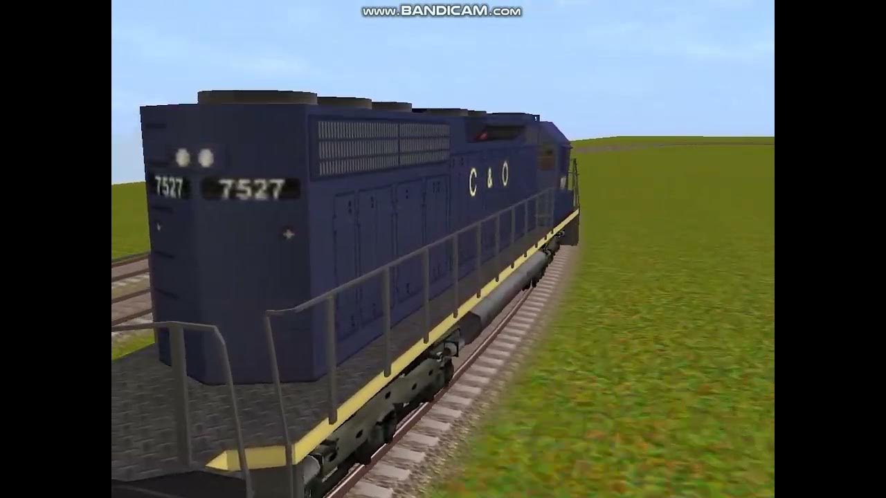 C&O SD40 vs SD38AC vs SD38 Racing Trainz - YouTube