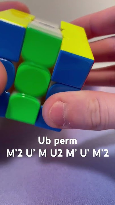 Ub perm algorithm and finger tricks - YouTube