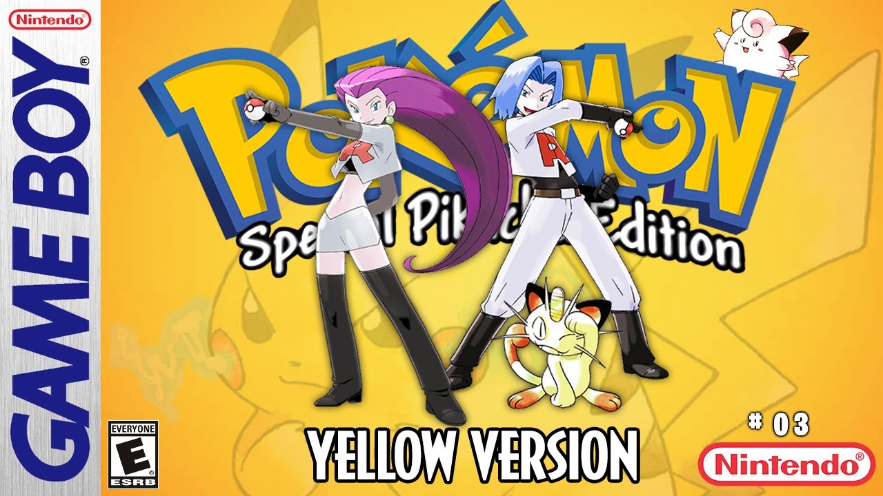 POKEMON YELLOW Walkthrough Gameplay | Part 03: Mt. Moon & Team Rocket ...