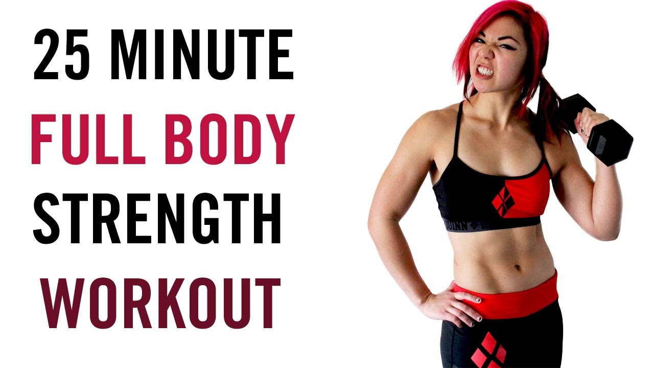 25 Minute Full Body Strength with Dumbbells Workout | FAT BURNER - YouTube